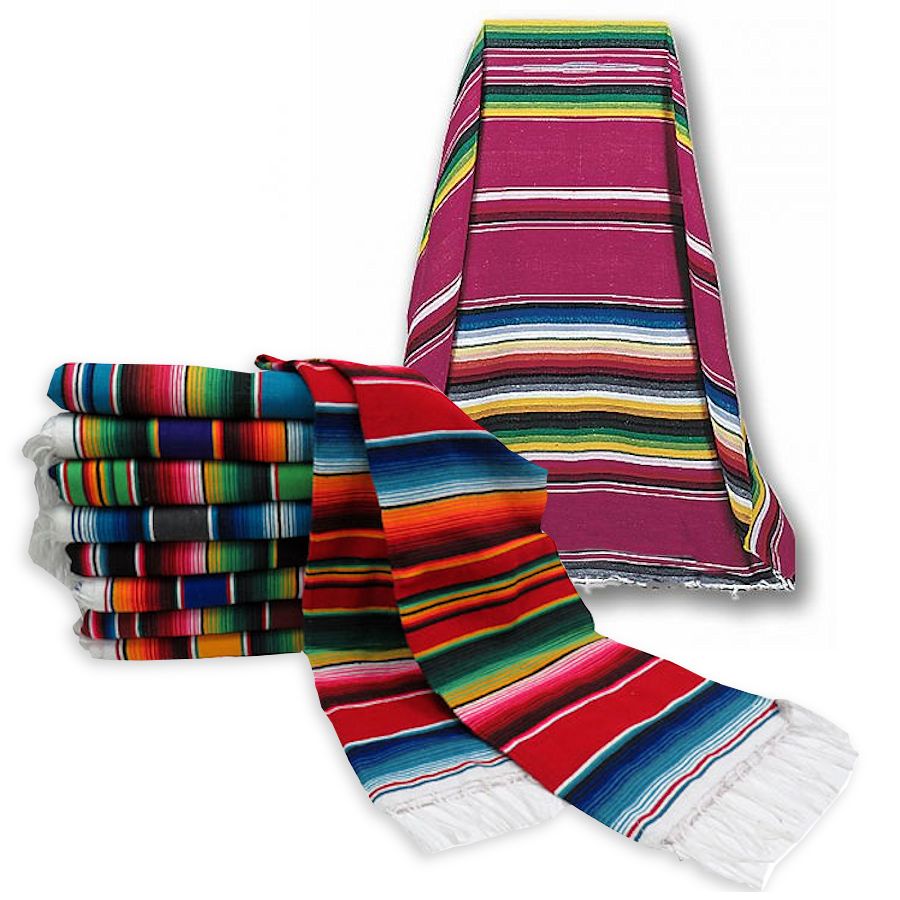 Traditional Mexican Serape - 5' x 7' | Crazy Crow Trading Post