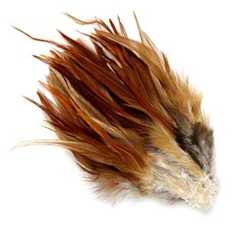Natural Brown Hackles, 6"+ | Crazy Crow Trading Post