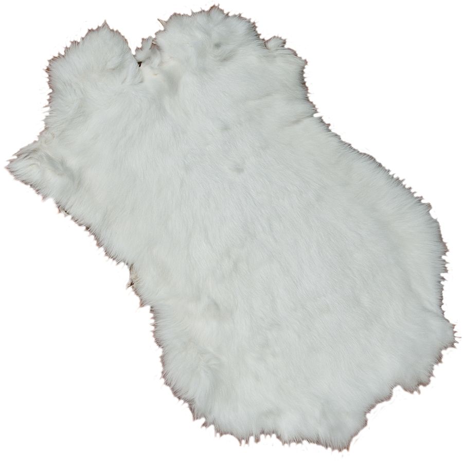 Rabbit Skins - XXLarge, White | Rabbit Furs | Crazy Crow Trading Post