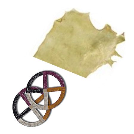 Rawhide Pieces (approx 1 sq ft) | Craft Leather | Crazy Crow Trading Post