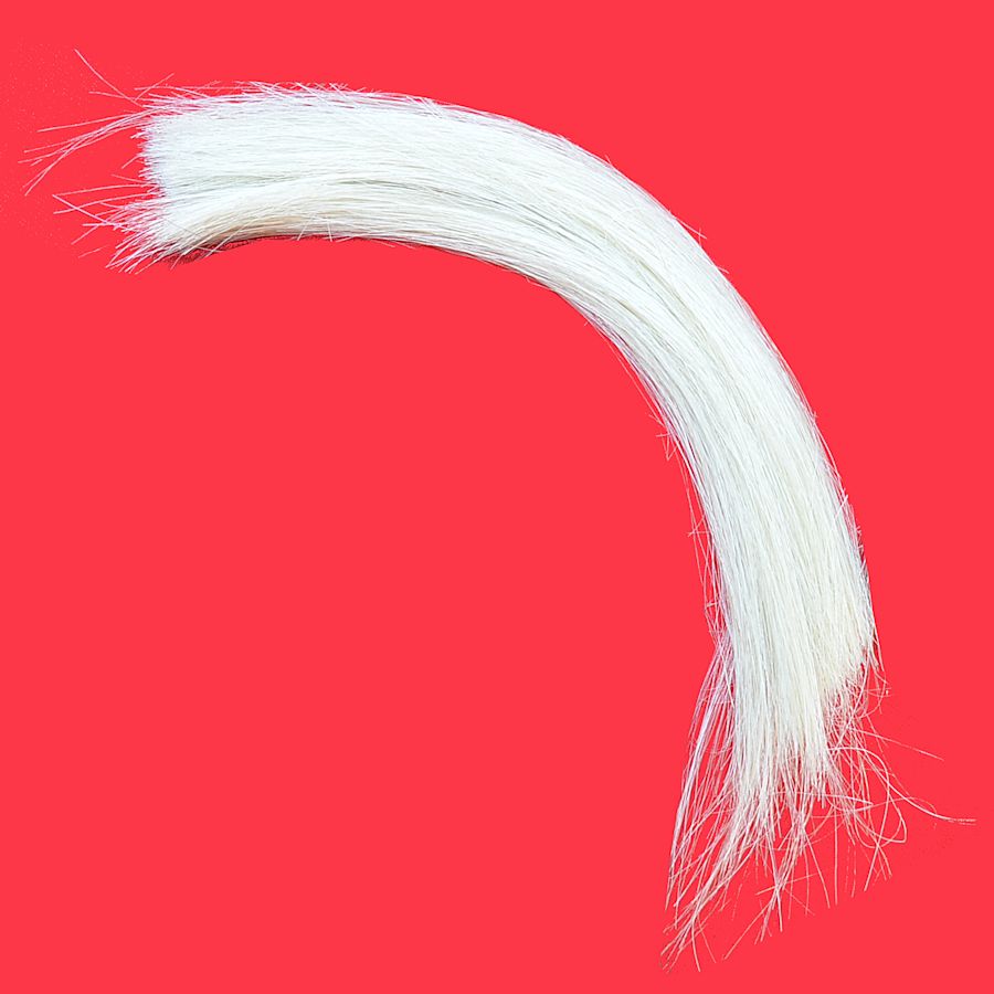 Horse Hair - White, 13"-15" | Crazy Crow Trading Post