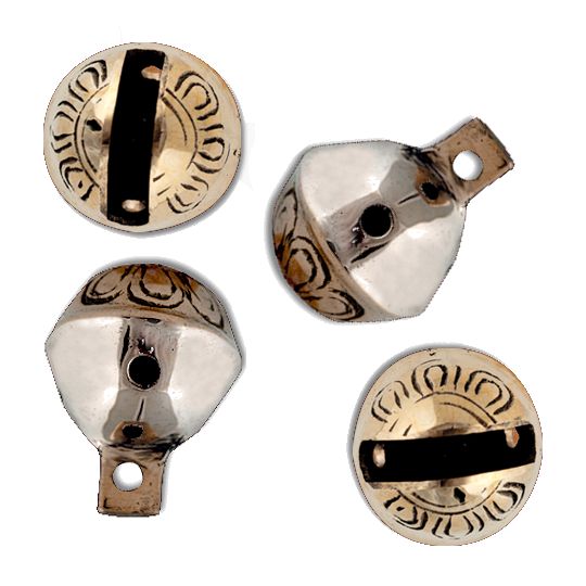 Engraved Brass Sleigh Bells, 1-1/4" | Crazy Crow Trading Post