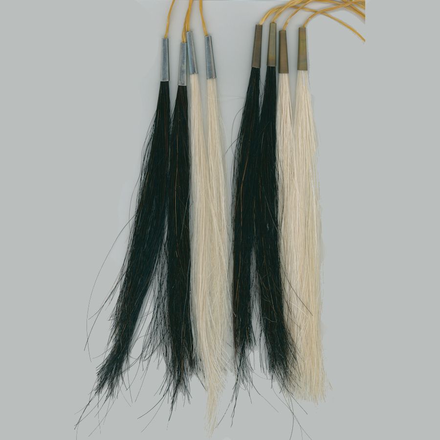 Scalp Locks with Tin or Brass Cones & White or Black Horsehair | Crazy ...