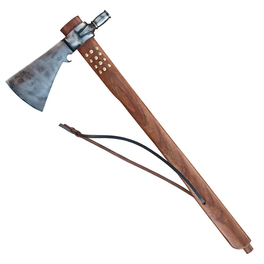 Crazy Crow Trading Post: Northern Plains Pipe Axe - Unpierced 21"