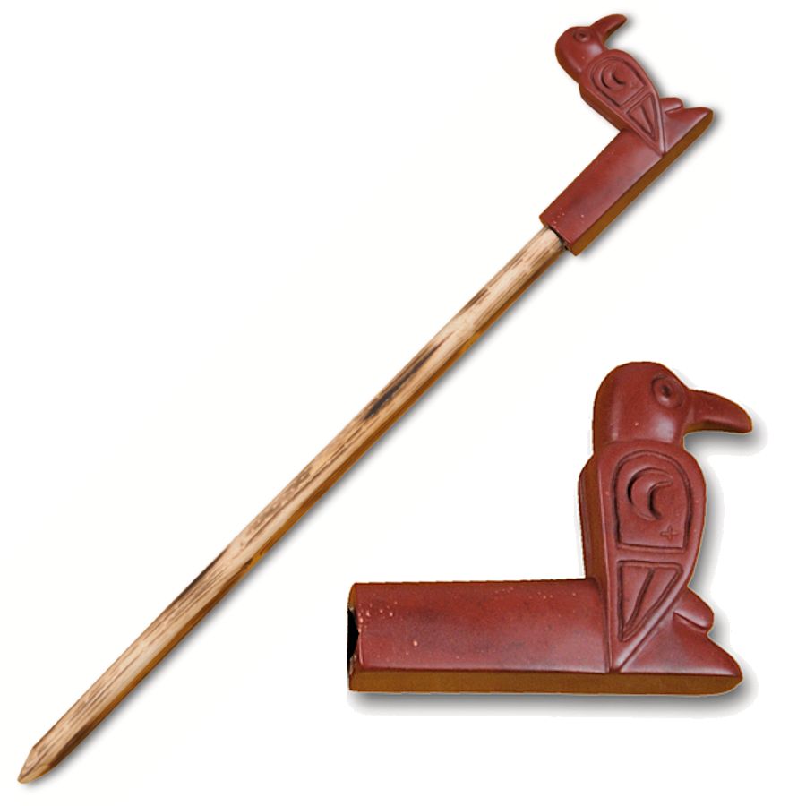 Catlinite Raven Pipe | Crazy Crow Trading Post
