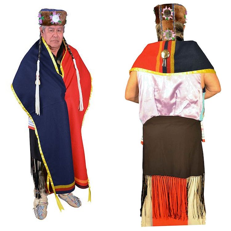 Red & Blue Gourd Dance Blanket | Crazy Crow Trading Post