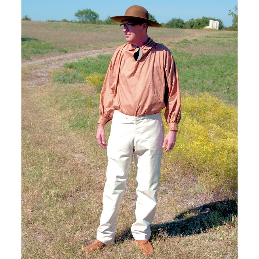 Drop Front Pants - Natural Drill | Crazy Crow Trading Post