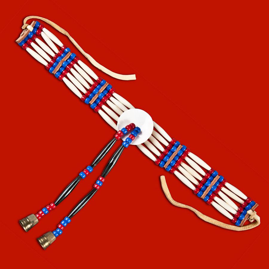 Northern Traditional Choker Kit- Bone Hairpipe & Glass Crow Beads ...