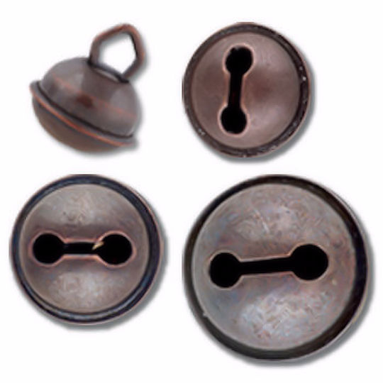 Hawk Bells - Antique Brass, 1/2" | Crazy Crow Trading Post