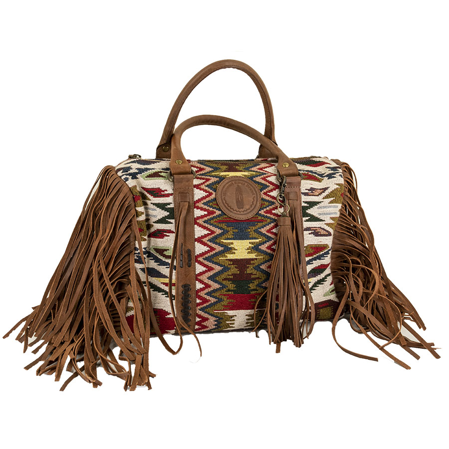 Missouri River Fringed Tapestry Bag | Crazy Crow Trading Post
