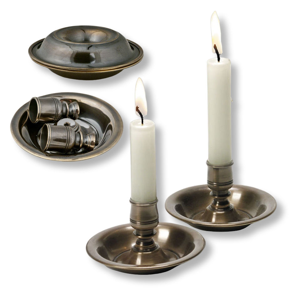 Traveling Candlesticks, Antique Bronze | Candles | Crazy Crow Trading Post