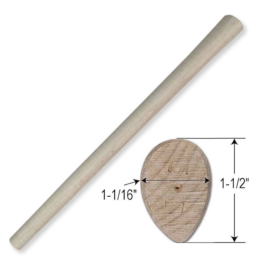 Premium Curly Maple Tomahawk Handles, 19" | Crazy Crow Trading Post