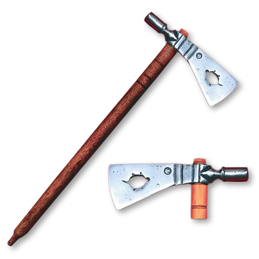 Polished Iron Smoking Hawk, Iroquois Style w/Turtle Piercing | Crazy ...