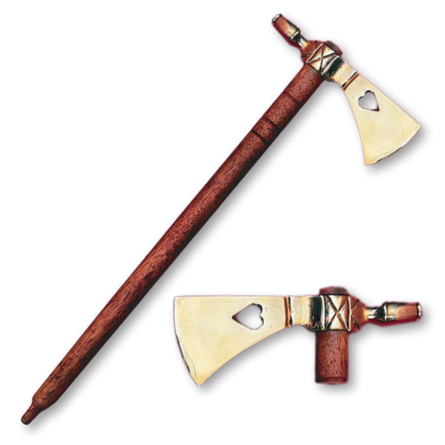 Polished Brass Smoking Hawk- English Style, Pierced Heart | Crazy Crow ...