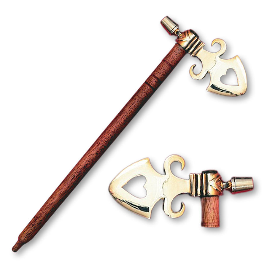 Polished Brass Smoking Hawk French Trader N.W. Coast Style | Crazy Crow ...