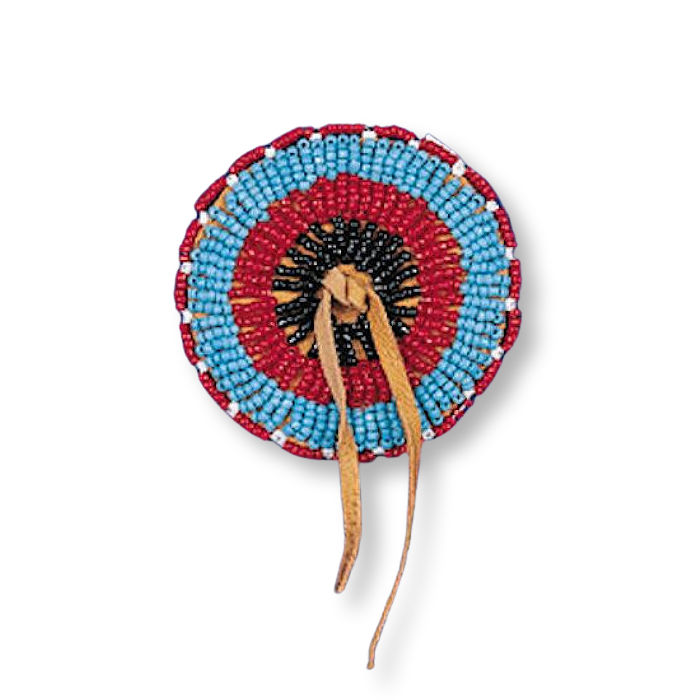 Sioux Lazy Stitch Rosette, 2-1/2" w/Drops | Crazy Crow Trading Post