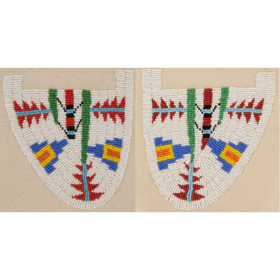 Beaded Moccasin Tops - Cheyenne Style – Slight Mismatch | Crazy Crow ...