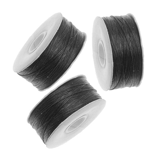 Black Nymo Thread - Size B Bobbins | Craft Thread | Crazy Crow Trading Post