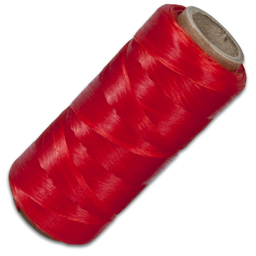 Crazy Crow Trading Post: Simulated Sinew - Red (4 oz Spool)