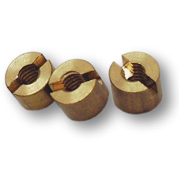 Brass Tang Nuts - 10mm x 8mm | Crazy Crow Trading Post