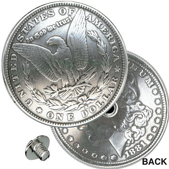 Coin Conchos - Morgan Dollar (back), 1-3/8" | Crazy Crow Trading Post