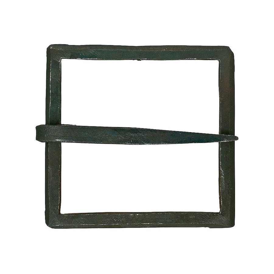 18th Century Hand Forged Buckles - 1.25" Square, No Center Bar