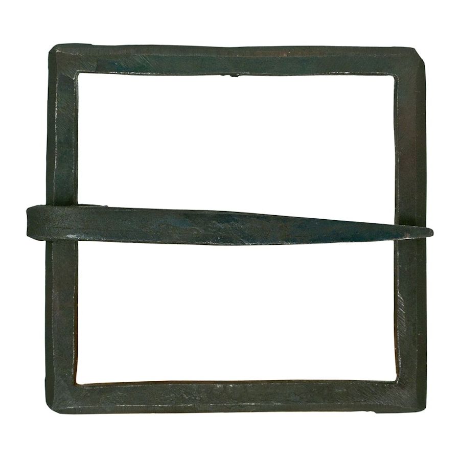 18th Century Hand Forged Buckles - 1.75" Square, No Center Bar