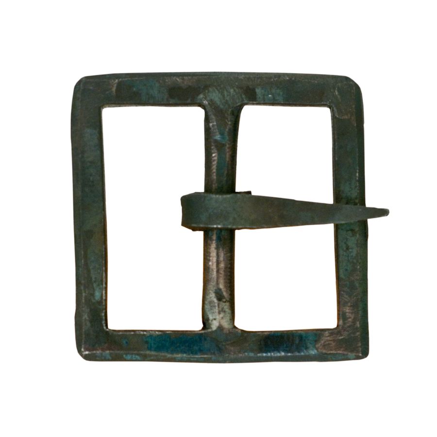 18th Century Hand Forged Buckles - 1" Square, w/Center Bar