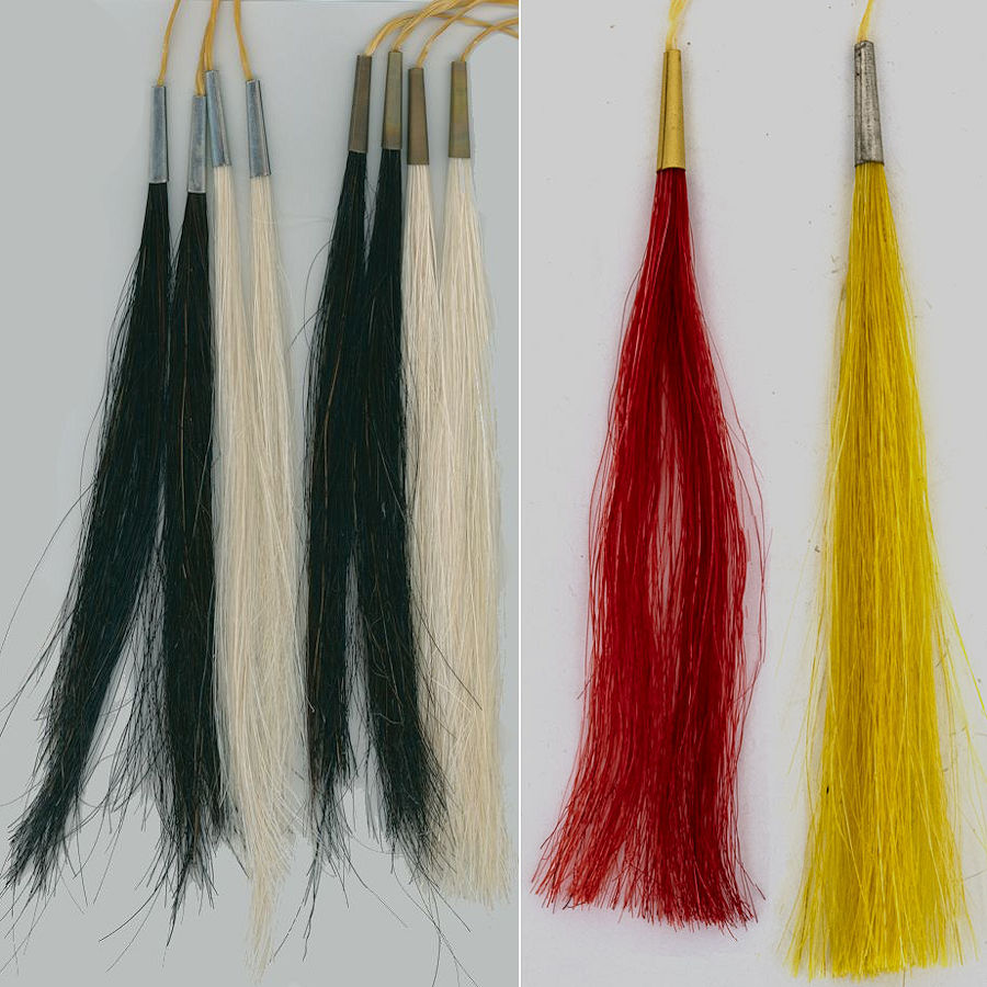 Scalp Locks with Tin or Brass Cones & White or Black Horsehair | Crazy ...