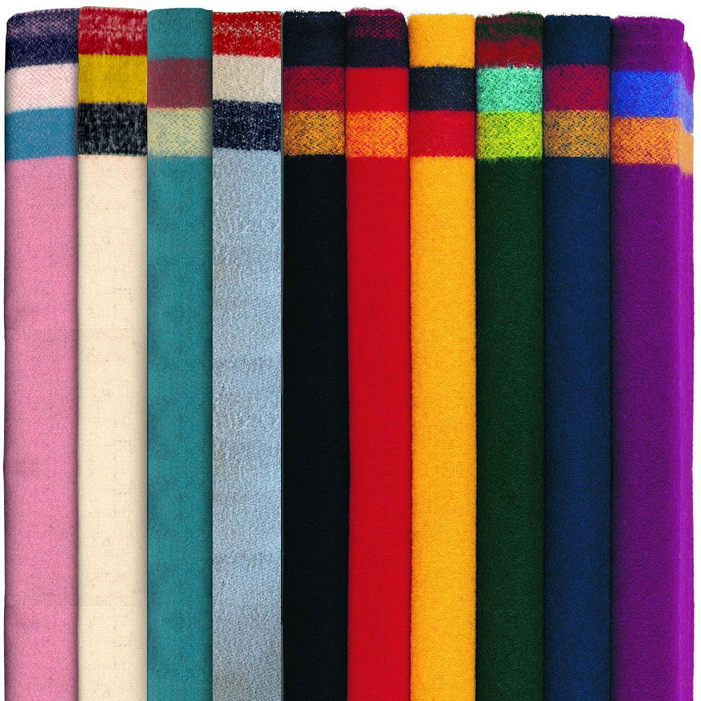 3-Band Wool Broadcloth | Rainbow Selvedge Tradecloth