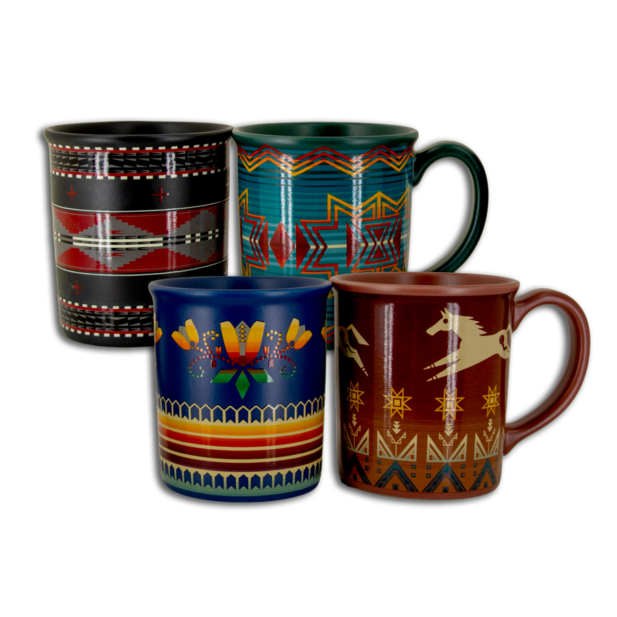 Pendleton College Fund Blanket Design Mug Set (Set of 4) ! Pendleton ...