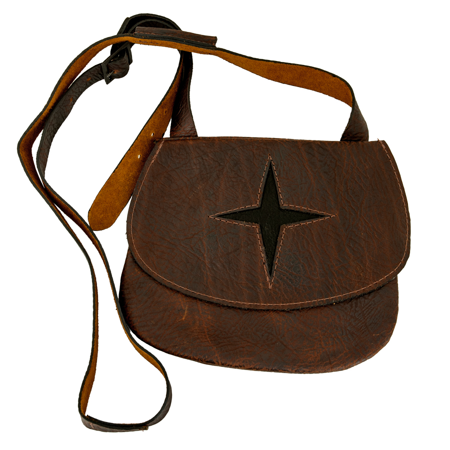 Bison Leather Ridgerunner Bag 9"x8" - Mountain Man Shooters Bag - Crazy ...