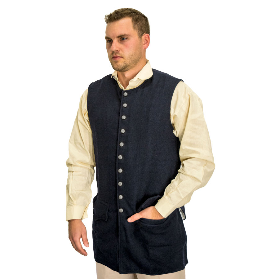 1750s Colonial Waistcoat | Colonial Clothing | Crazy Crow Trading Postv