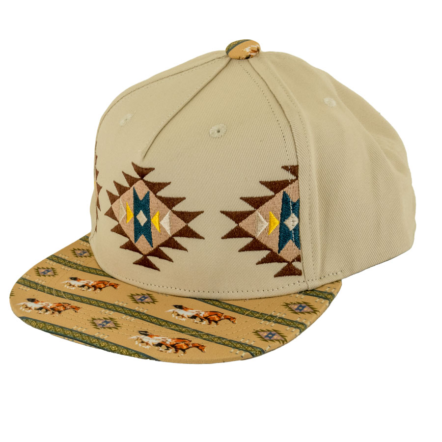 Southwest Style Embroidered Snapback Cap | Crazy Crow Trading Post