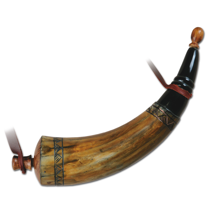 Traditional Engraved Powder Horn, 10-14" | Crazy Crow Trading Post
