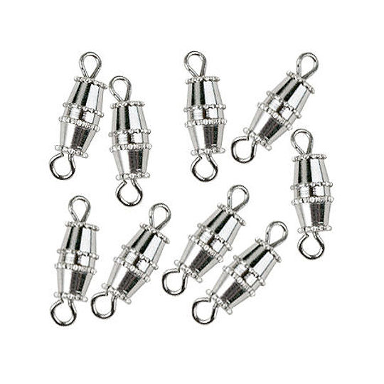 Barrel Catches - Large, Silver | Jewelry Findings | Crazy Crow Trading Post