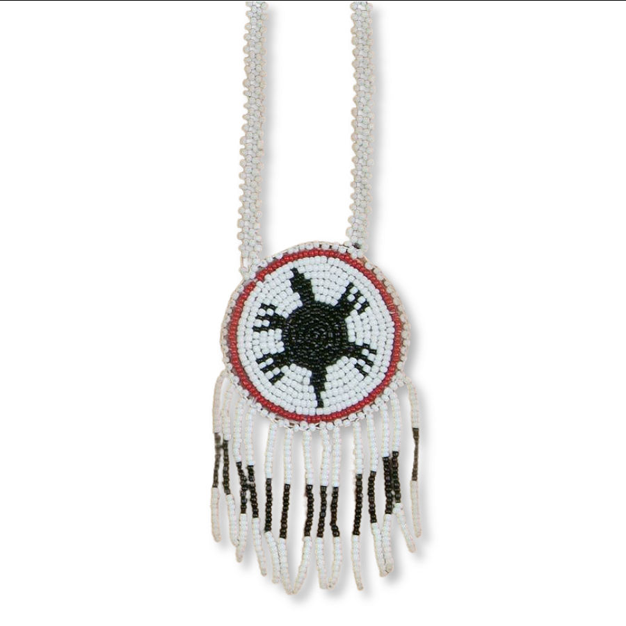Turtle Rosette Necklace w/Fringe | Crazy Crow Trading Post