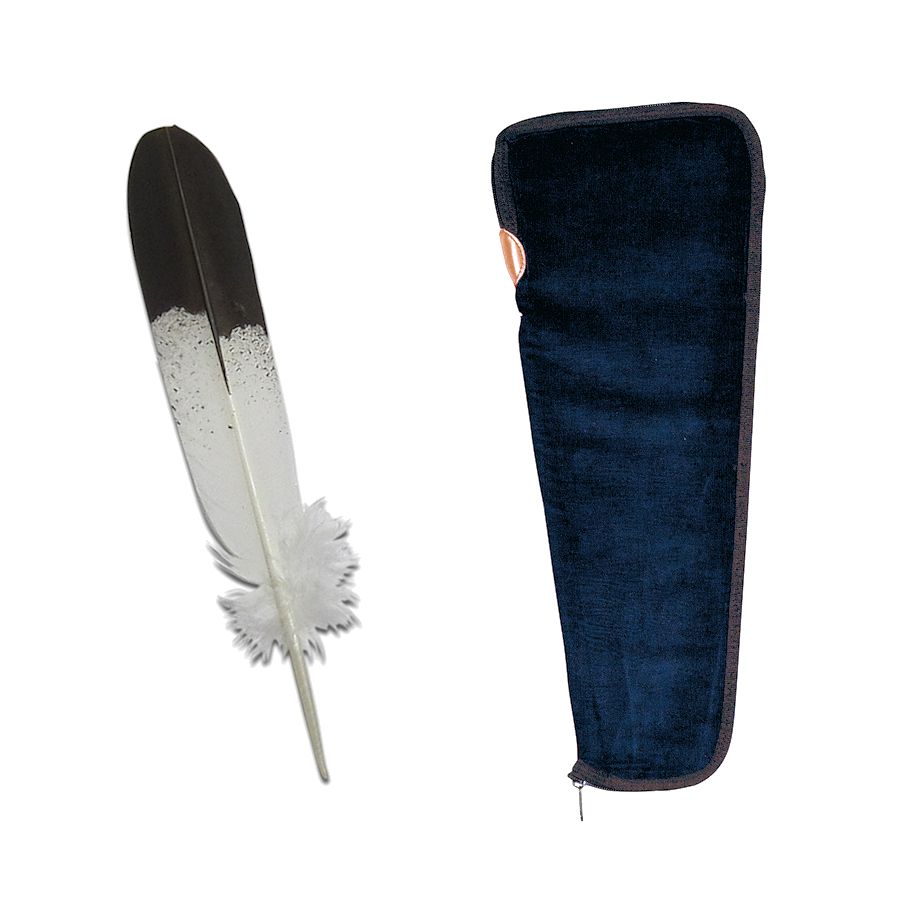 Large Roach Feather Case | Crazy Crow Trading Post