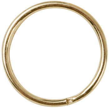 Split Keyring - Rings, Brass Color, 1 -1/4" | Key Rings | Crazy Crow ...