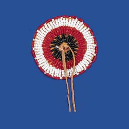 Authentic American Indian Design Imported Beaded Rosettes- Native ...