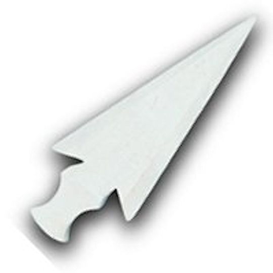 White Bone Arrowhead Pendant, 2-1/2" | Crazy Crow Trading Post