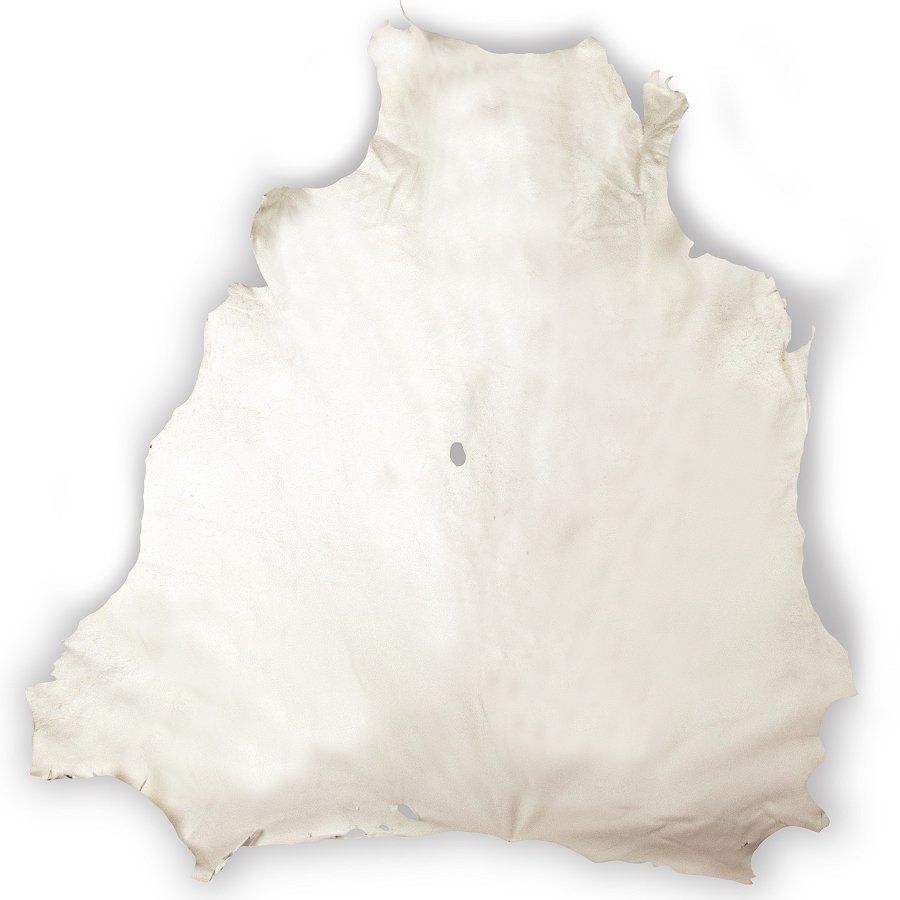 White Commercial Buckskin, 6-8 sf | Crazy Crow Trading Post