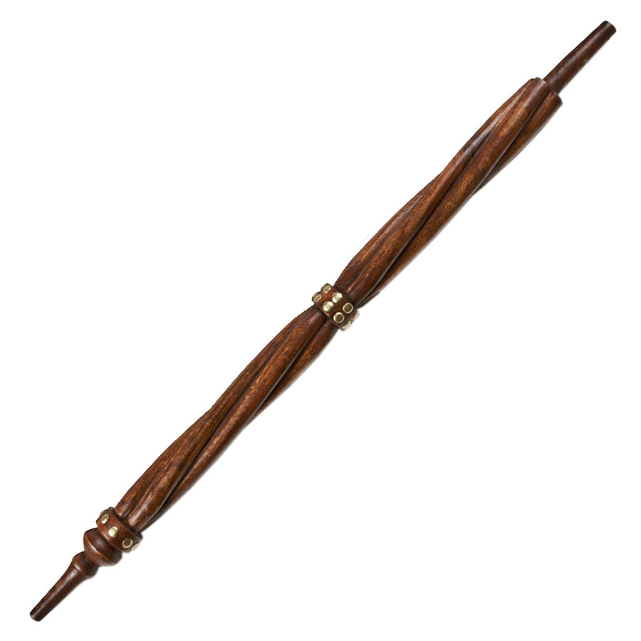 Deluxe Hand-Carved Hardwood Pipestems - Brass Tack Spiral Stem | Pipes ...
