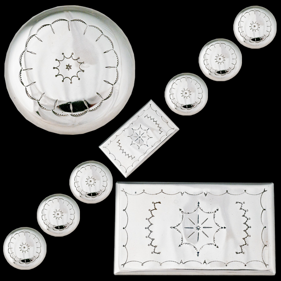 Southern Plains Concho Belt Set- Conchos & Buckle only | Crazy Crow ...