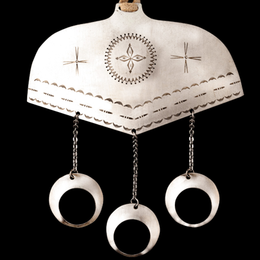 German Silver Pectoral - Large Cloud | Crazy Crow Trading Post