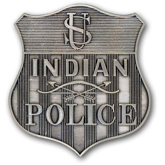 Indian Police Old West Badge | Indian Police Badge | Crazy Crow Trading ...