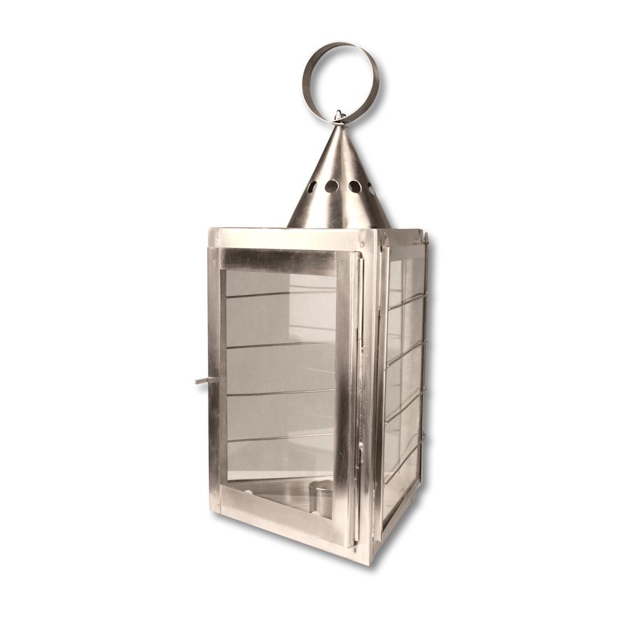 Three Sided Glass Candle Lantern | Lanterns | Crazy Crow Trading Post