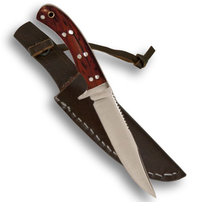 Miniature Bowie Knife 4-7/8" - Rosewood Grips | Crazy Crow Trading Post