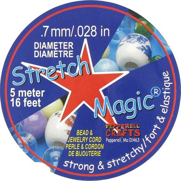 Stretch Magic Elastic Jewelry Cord - .7mm x 16ft | Craft Supplies ...