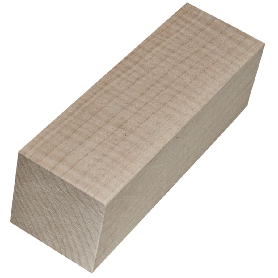 Wood Curly Maple Block - 6" x 2" x 2" | Crazy Crow Trading Post
